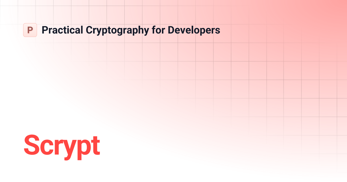 Scrypt | Practical Cryptography for Developers