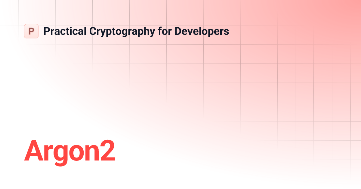 Argon2 | Practical Cryptography for Developers